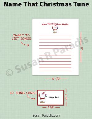 Name That Christmas Rhythm - Susan Paradis Piano Teaching Resources