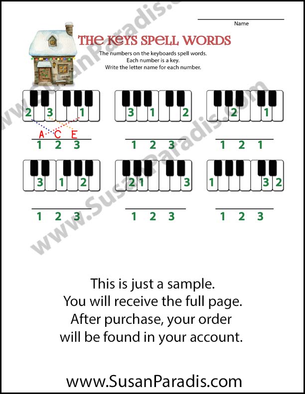 Gnome's Christmas Fun Sheets - Susan Paradis Piano Teaching Resources