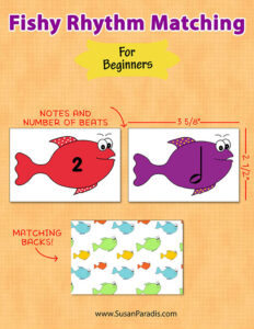 Fishy Rhythm Matching Game - Susan Paradis Piano Teaching Resources